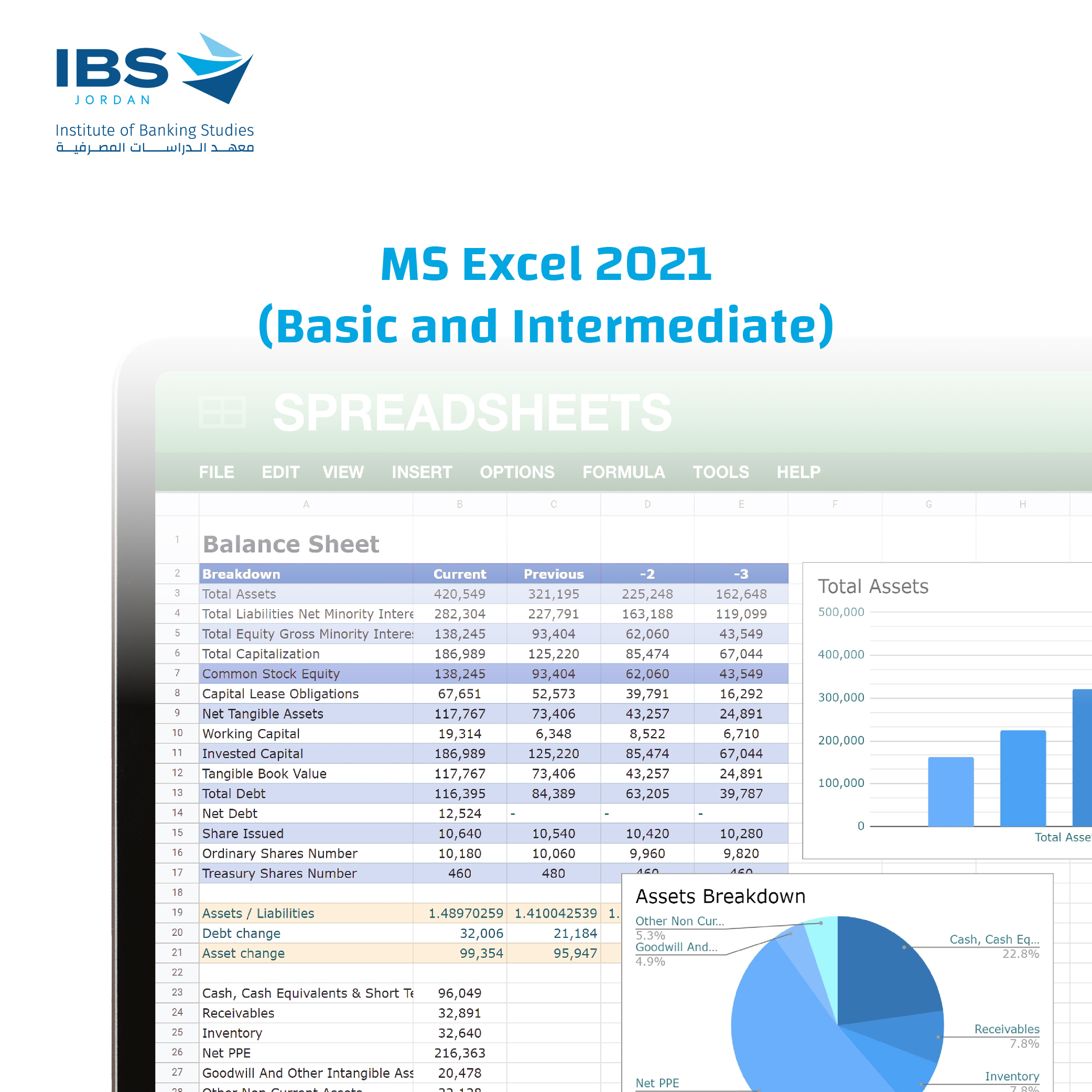 MS Excel 2021 (Basic and Intermediate) | Institute of Banking Studies